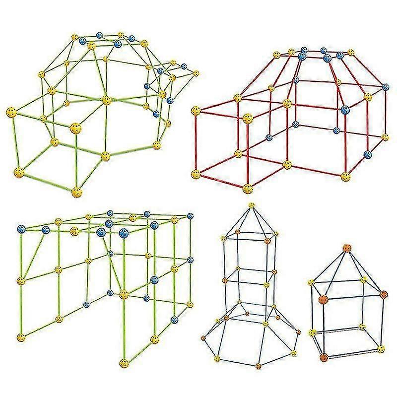 Build Your Own Den Set Kit Play Construction Fort Tent Building Kid Diy ...