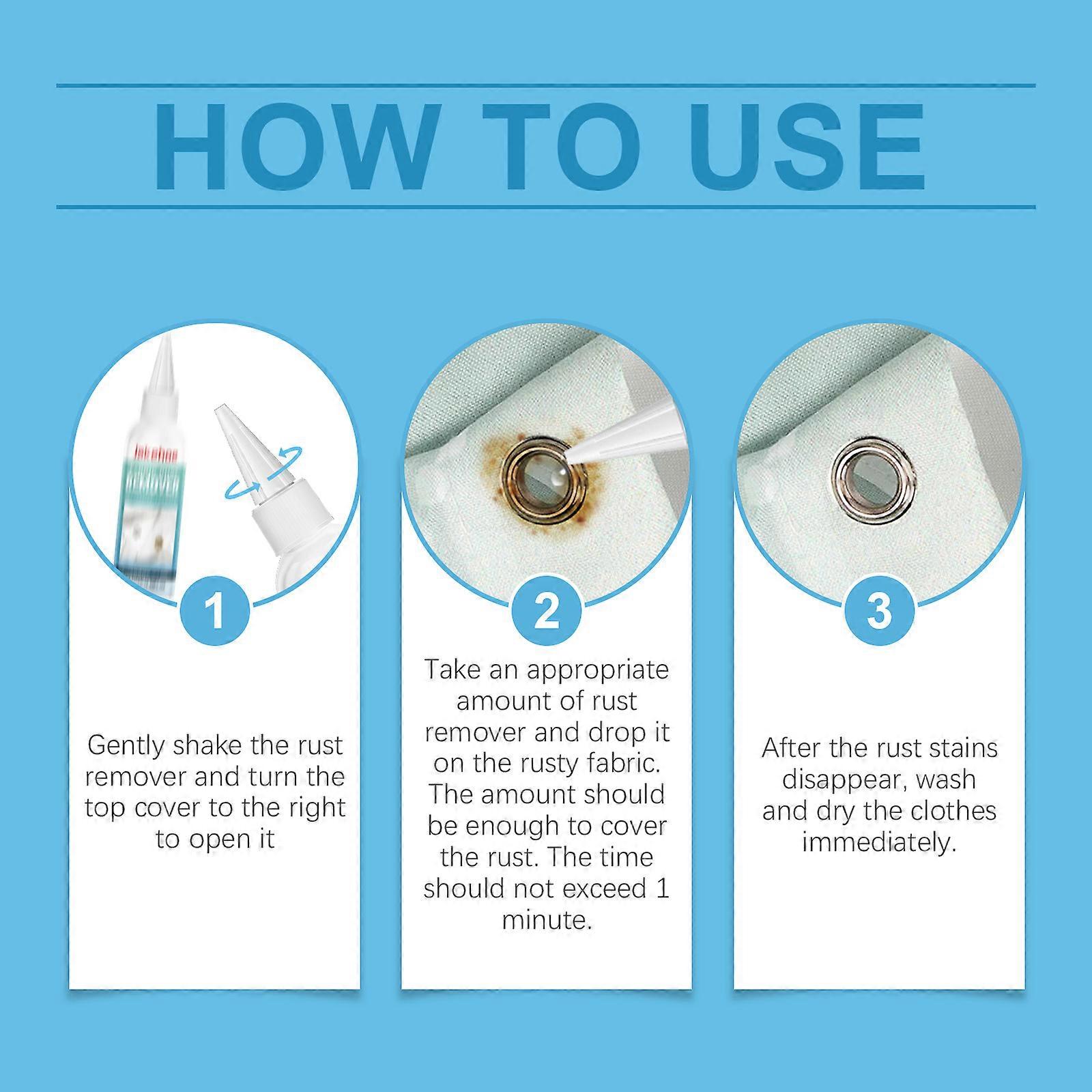 Fabric Rust Remover For Clothing Cleaning And Color Protection Gentle ...