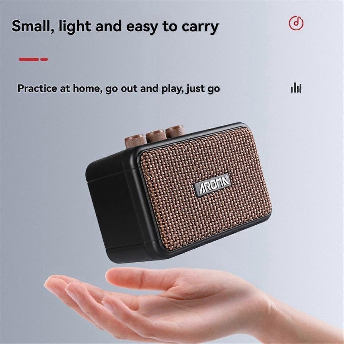 Aroma -04 Mini Electric Guitar Amplifier 5W Portable Bluetooth Speaker for Electric Guitar Retro ...