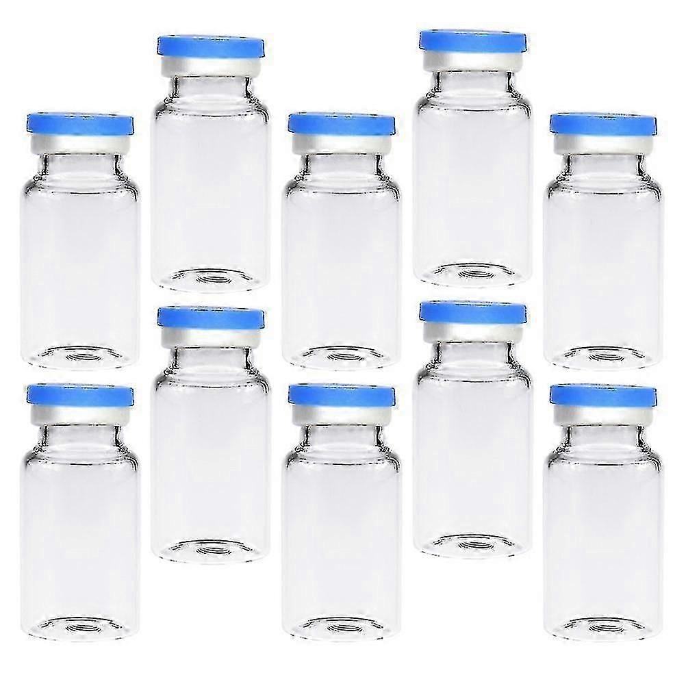 20pcs Clear Vials Durable 10ml Headspace Vials Glass Bottles For ...