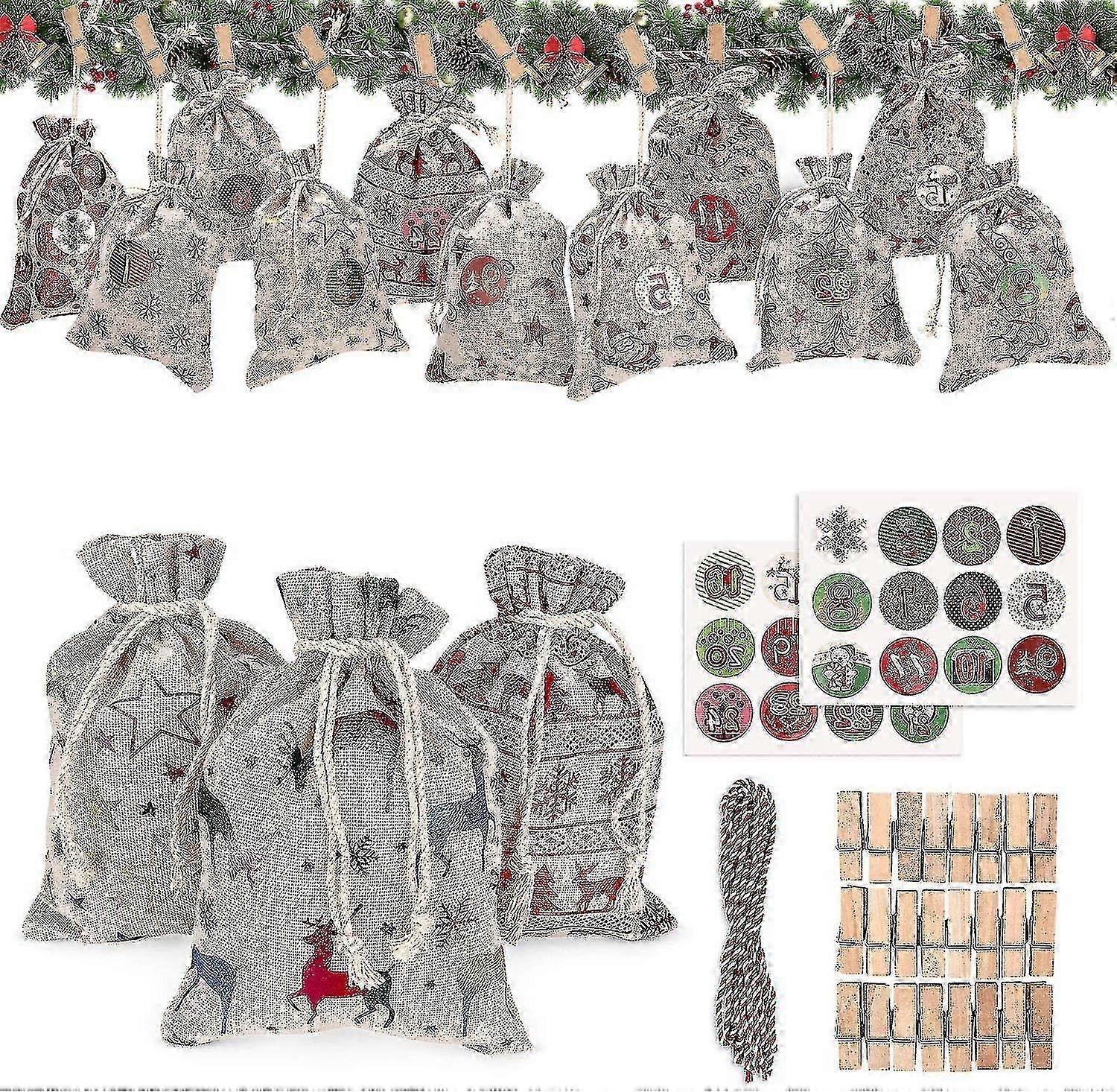 Cotton Advent Advent Calendar, Self-stuffing Advent Calendar, Large ...