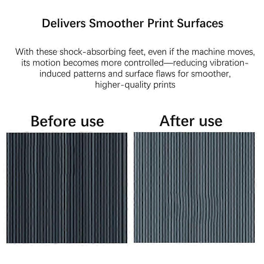Upgrade for Bambu Lab P2S Anti Vibration Feet Anti-Slip Anti-Shock Quad ...