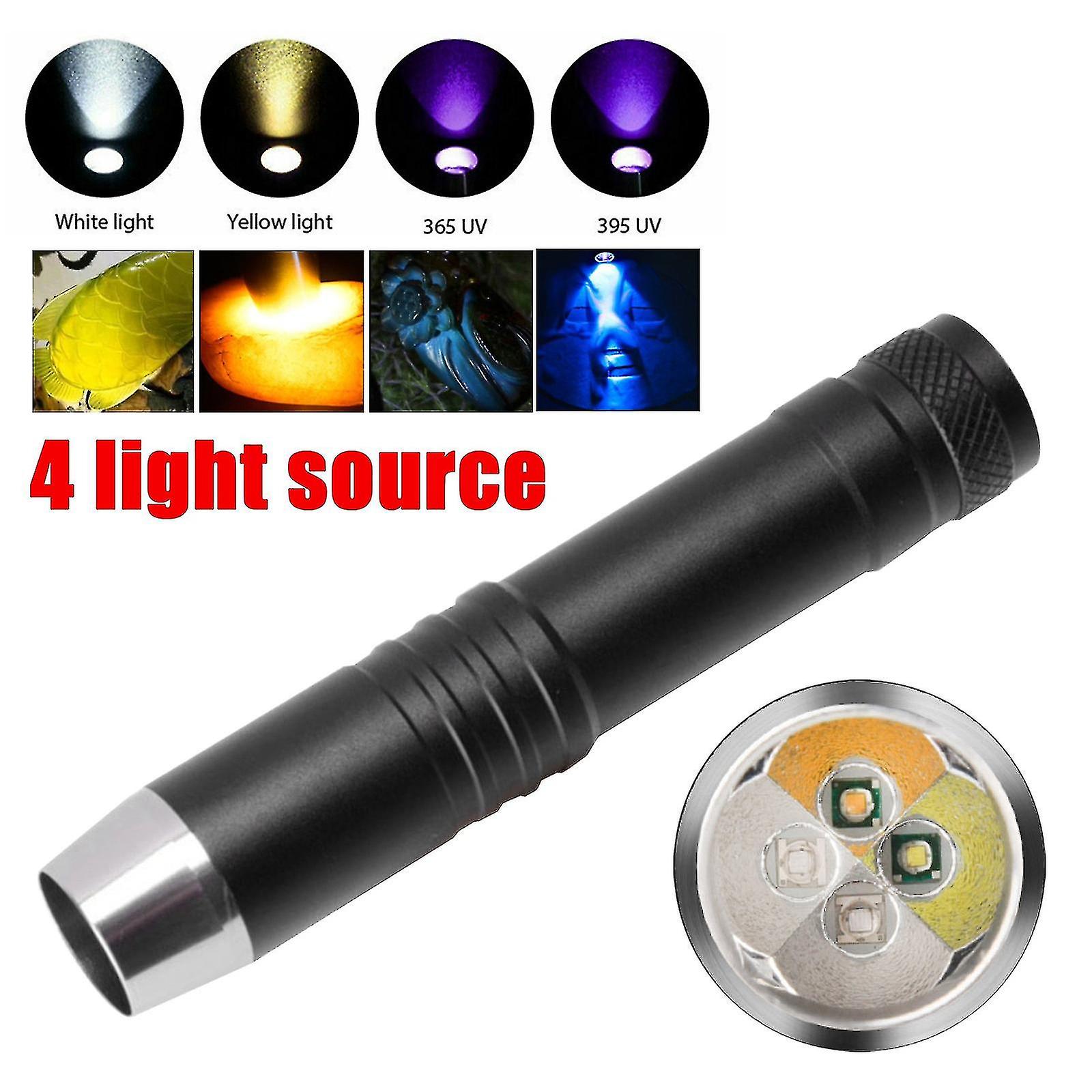 4 In1 Professional Gemstone Identification Light Led Flashlight ...
