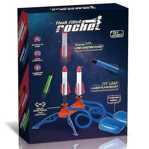 Rocket Toy, 3 Rockets And Foot Pump Rocket Launcher Compatible Kids ...