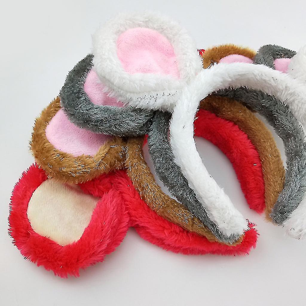 Bear Ears Headband Cartoon Mouse Ears Headwear Plush Halloween Animal ...