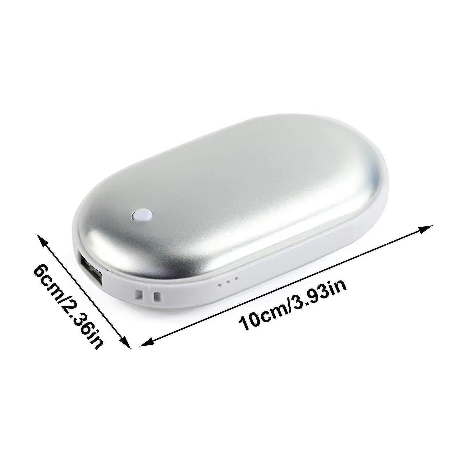 2 Pack Rechargeable Hand Warmers Usb Power Bank Electric Pocket Heater ...