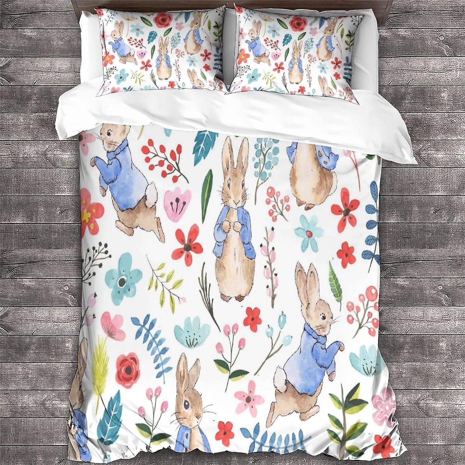 Peter Rabbit Duvet Cover Bedding Comforter Cover Set Girls 3 Piece for ...
