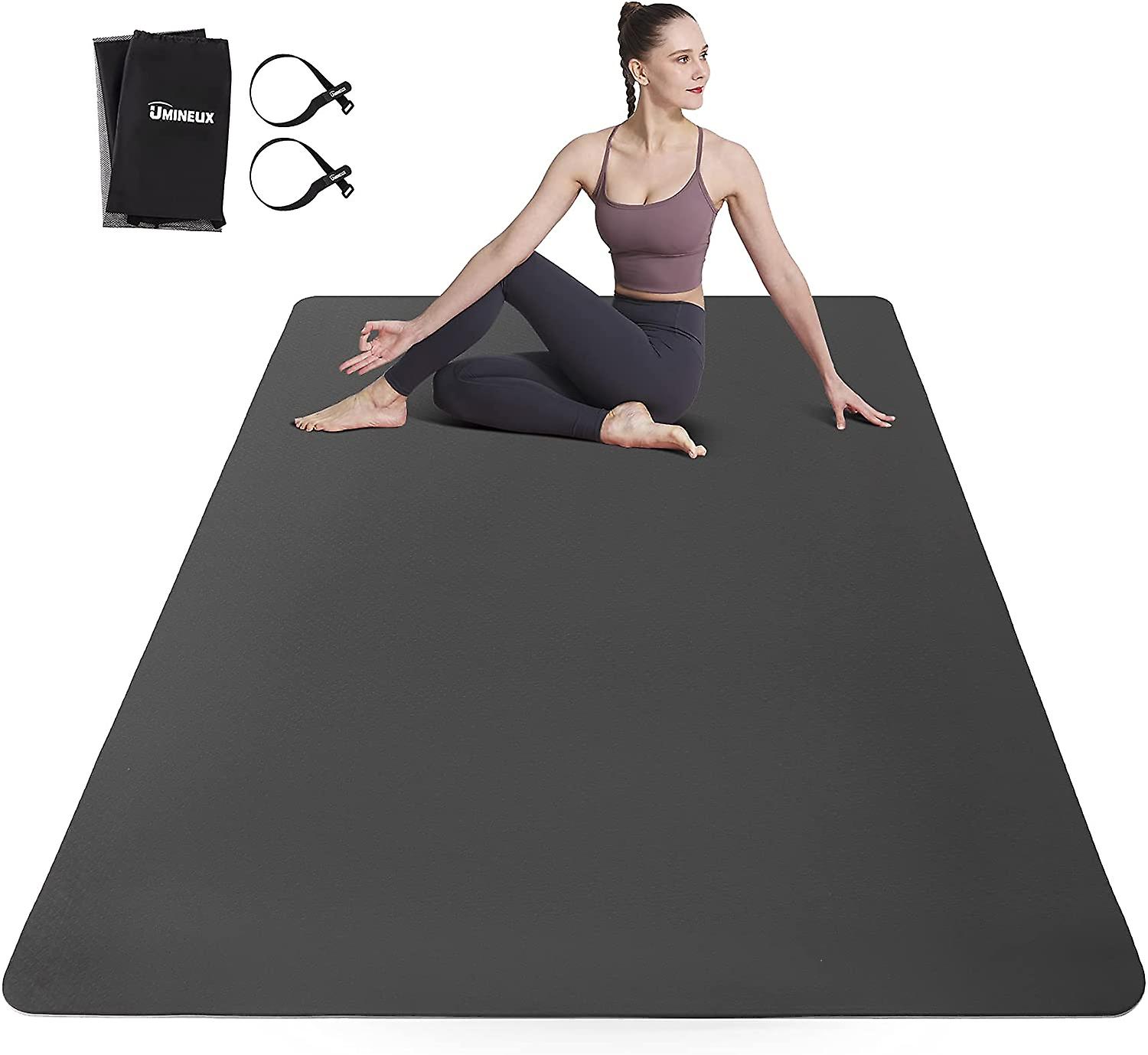 Ultra-Wide Yoga Mat For Men And Women, 1/4 Inch Thick, Large Tpe ...