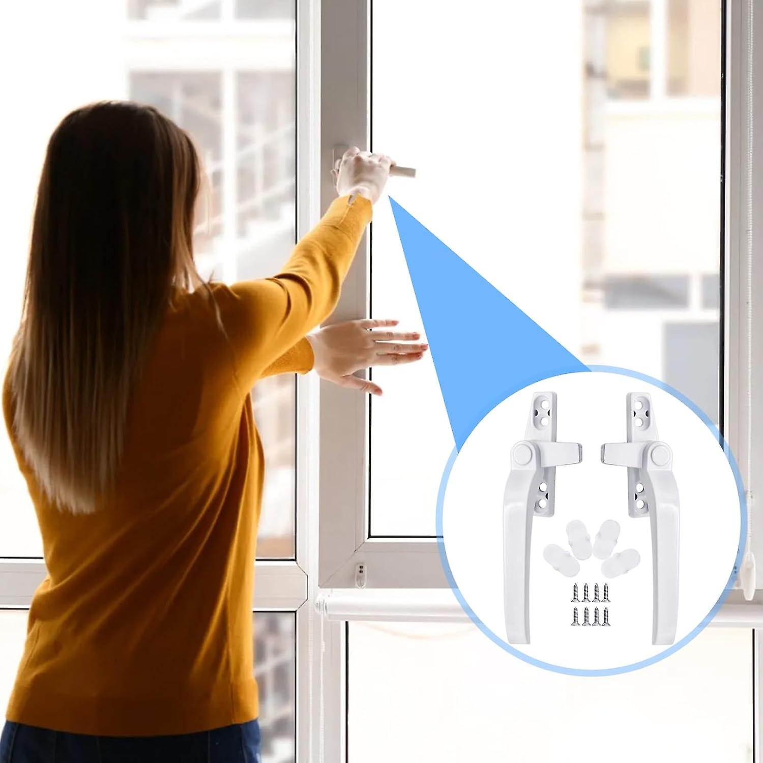 2 Pack Double Glazed Window Handle, Right/Left Window Replacement Kit ...