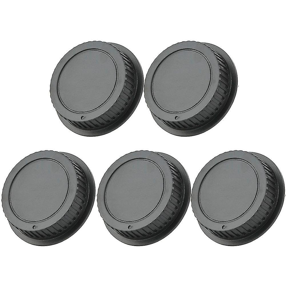 5pcs Plastic Portable Black Rear Lens Cap Cover For Canon Camera Lenses ...