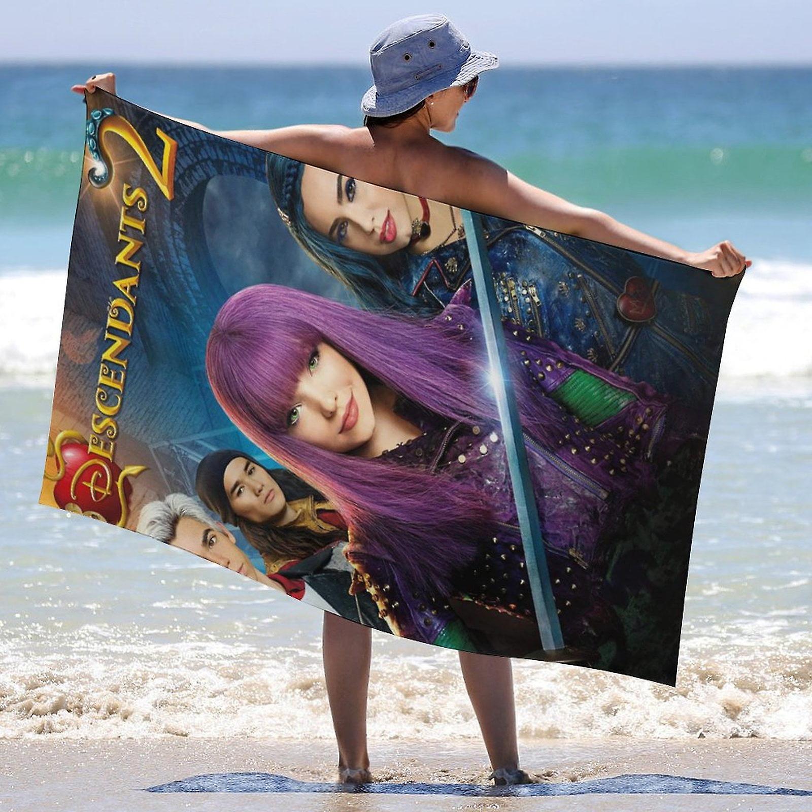 Descendants Poster Microfiber Beach Towel Soft Absorbent Quick-Dry Bath ...