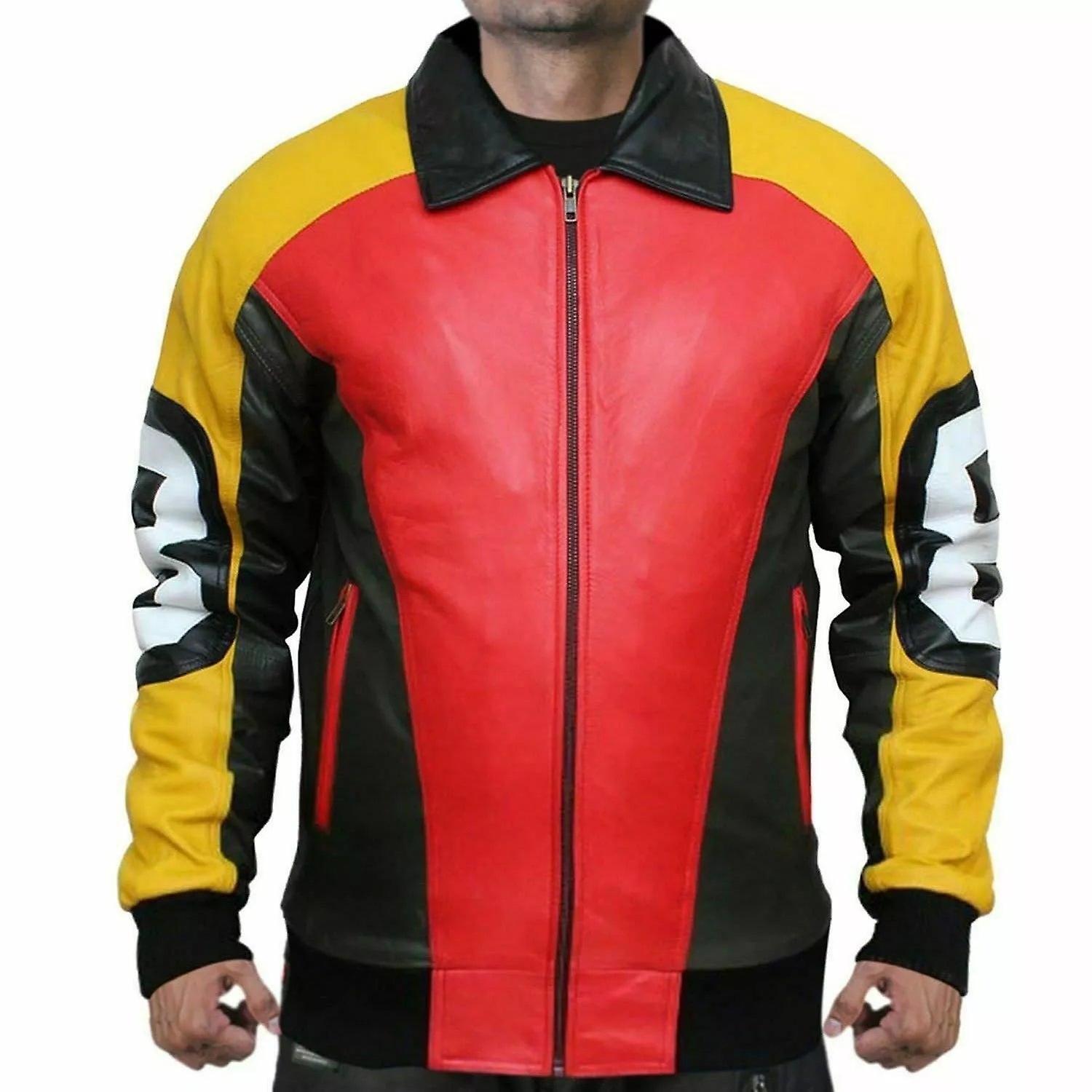 8 Ball Pool Seinfeld Michael Hoban Mi Bomber Leather Jacket | Fruugo UK