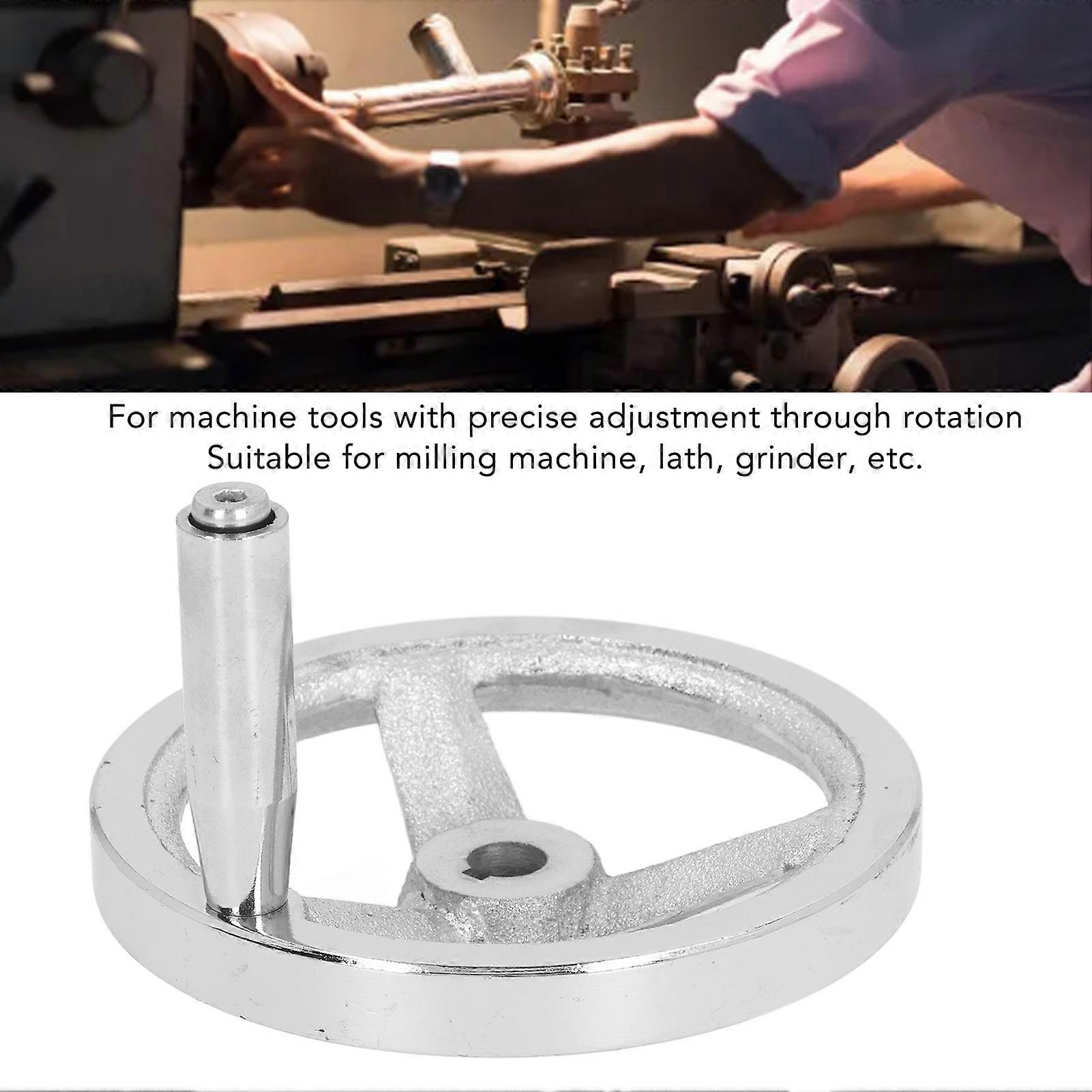 3 Spoke Hand Wheel with Revolving Handle Cast Iron Round Handwheel for ...