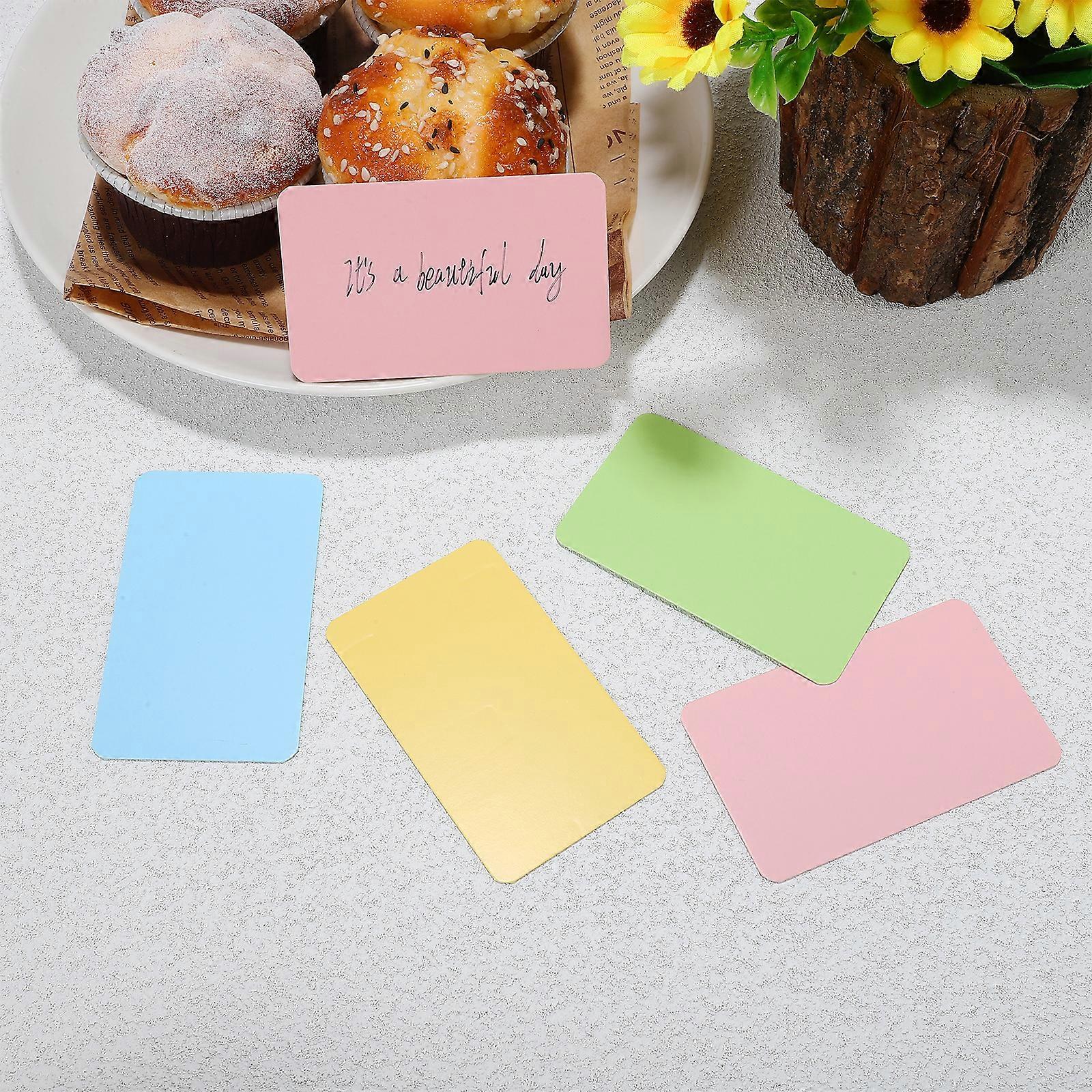 4 Boxes Colored Blank Kraft Paper Cards Business Message Cards Gift ...