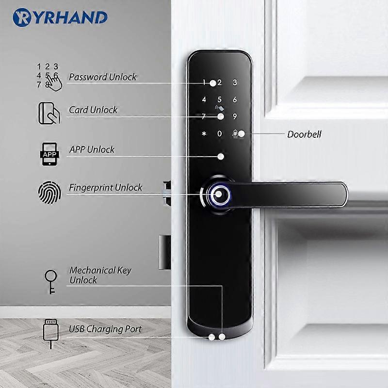 Ma X6 Electronic Lockwaterproof Biometric Fingerprint Door Locks ...