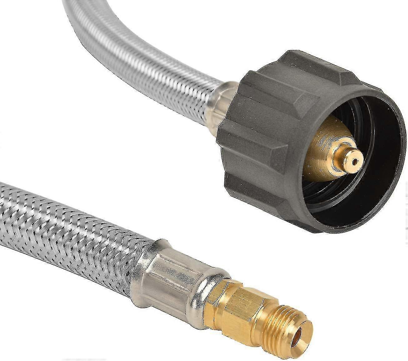 12 inch RV Propane Pigtail Hose, 2PCS Stainless Steel Braid Propane ...