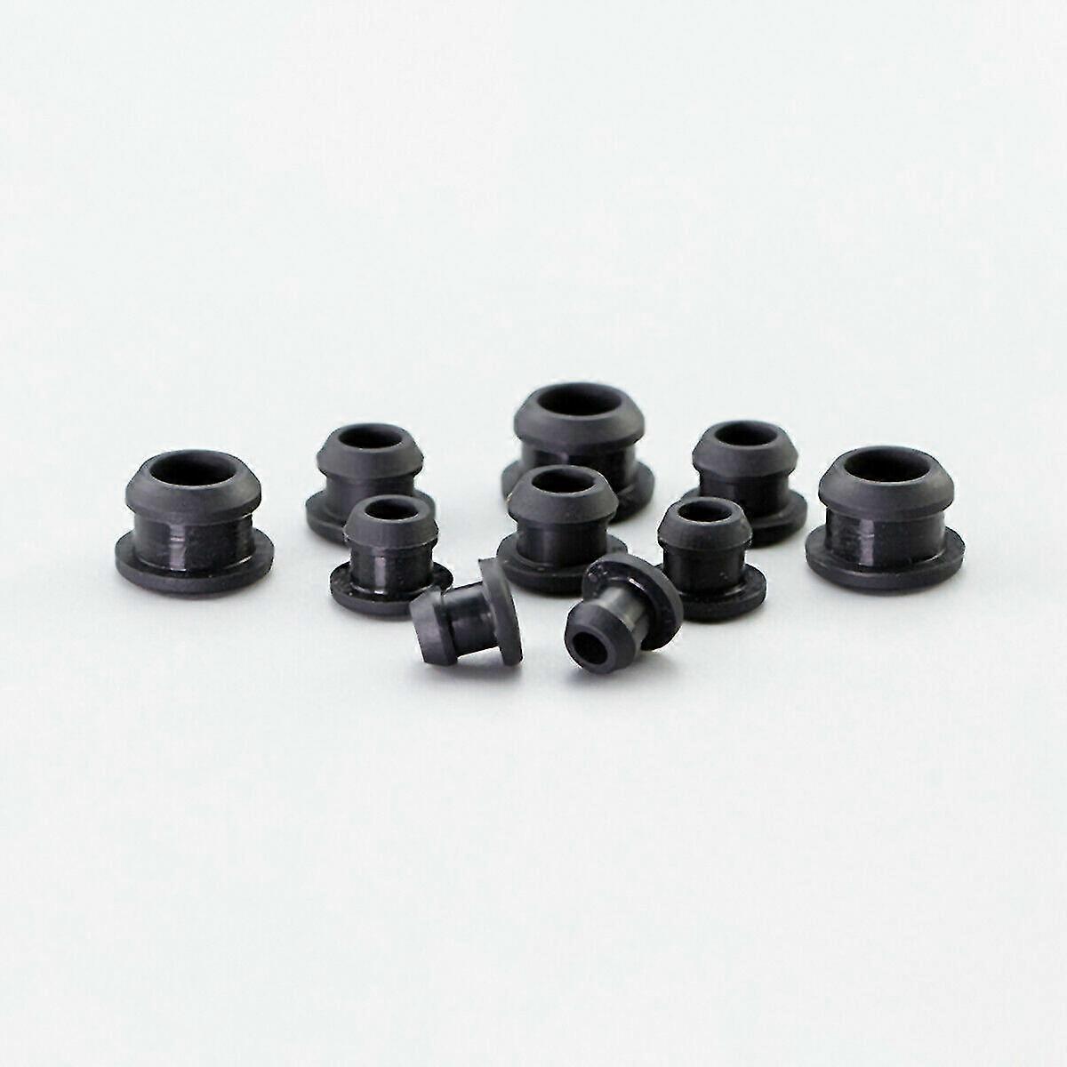 Silicone Rubber Snap-on Hole Plug 2.5mm~30mm Black Blanking End Caps ...