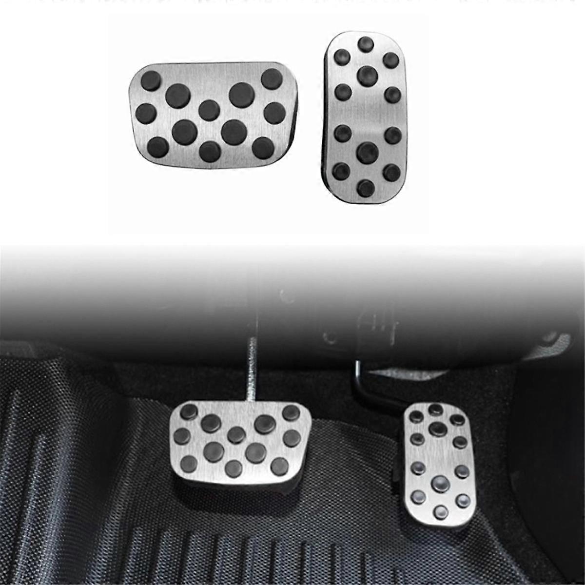 Aluminum Alloy Car Foot Pedal Pads Accelerator Gas Brake Pedal Cover ...