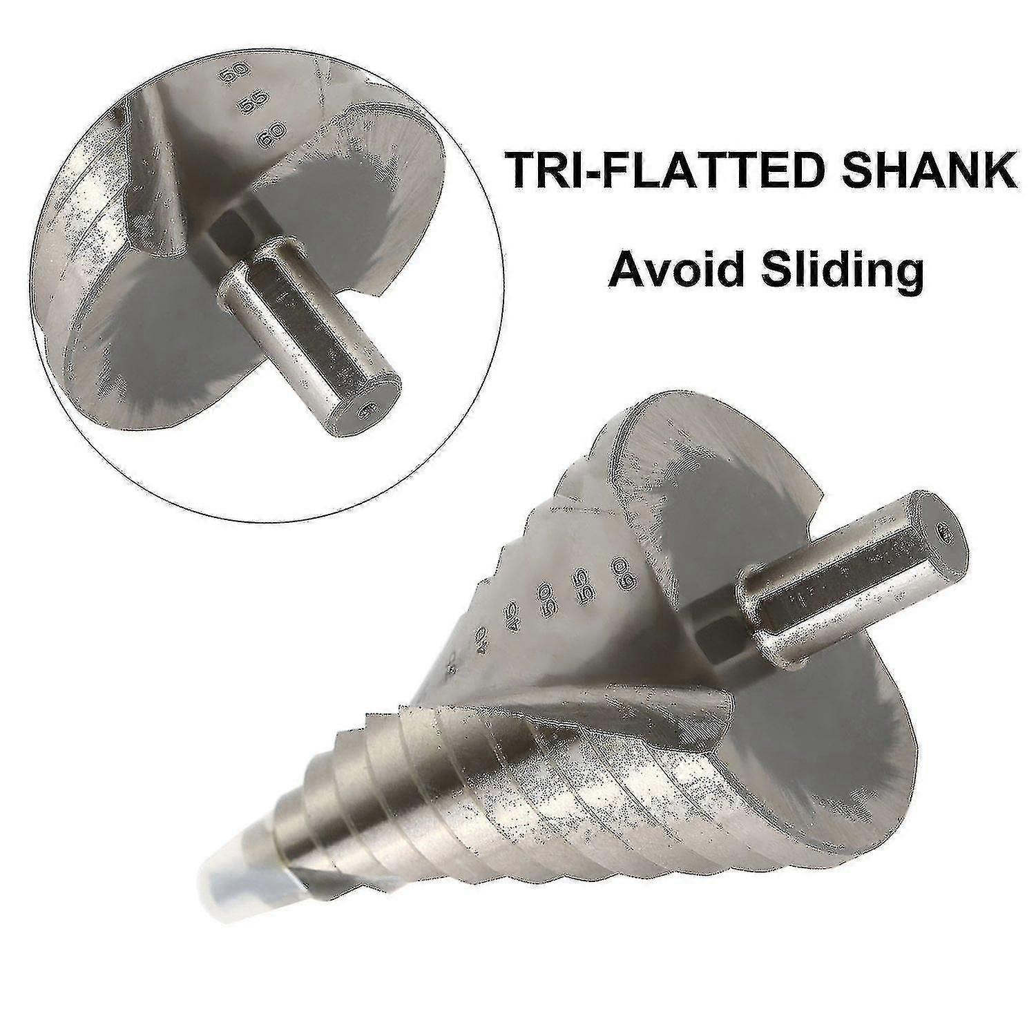6-60mm Hss Step Drill Bit Spiral Conical Slot Countersink 12 Steps ...