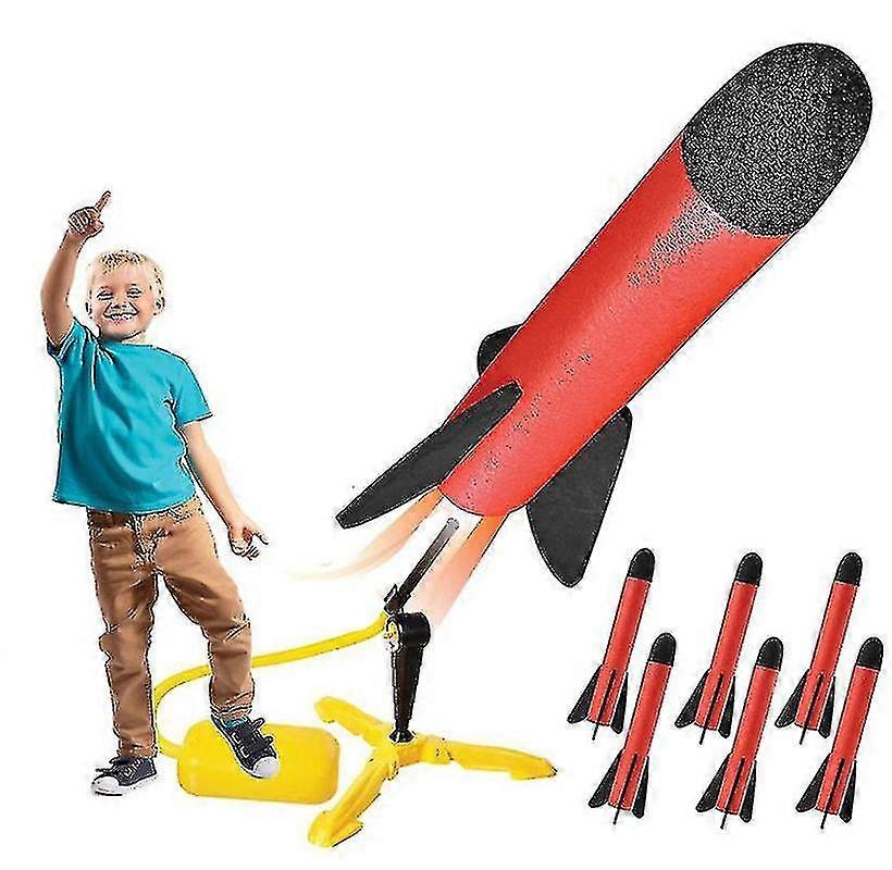 Foam Rocket Launcher Toy For Kids Toy Air Rocket Launcher Boys Girls ...