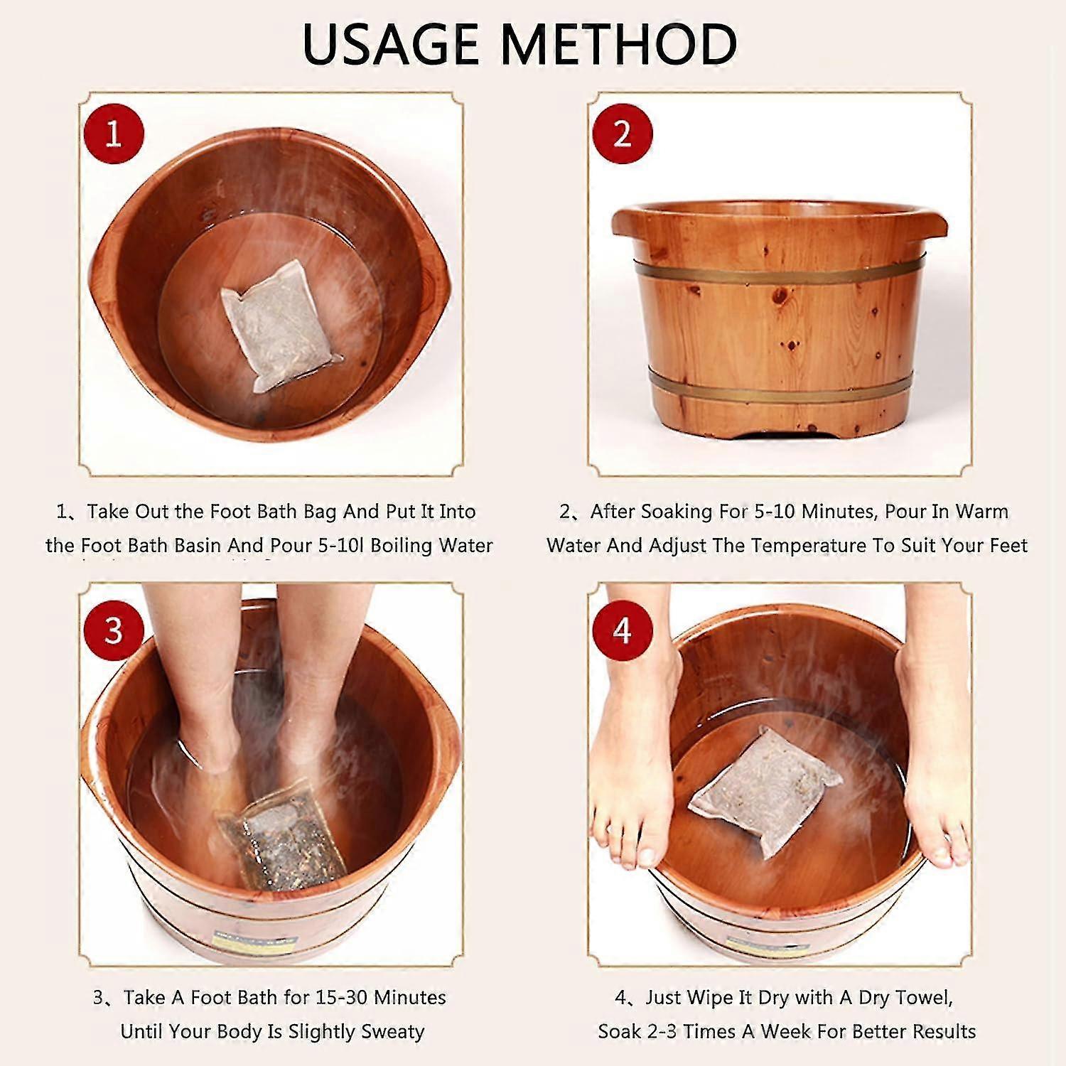 Body Herbal Detox Foot Soak, Lymphatic Drainage Ginger Foot Soak ...