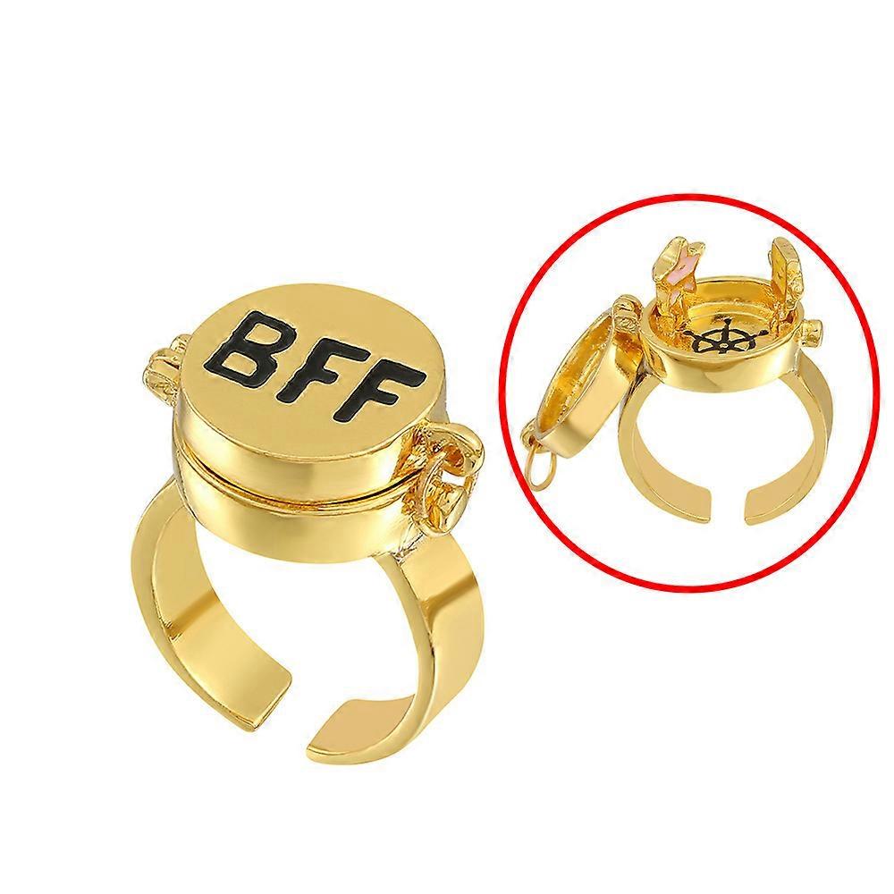 2pcs Spongebob Bff Rings for 2 Best Friends Cute Anime Rings for ...