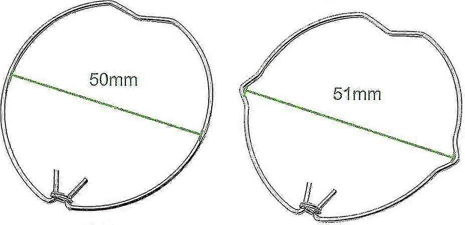 Pack Of 30 Gu10 Mr16 Retaining Spring Rings Clips 50mm Diameter ...