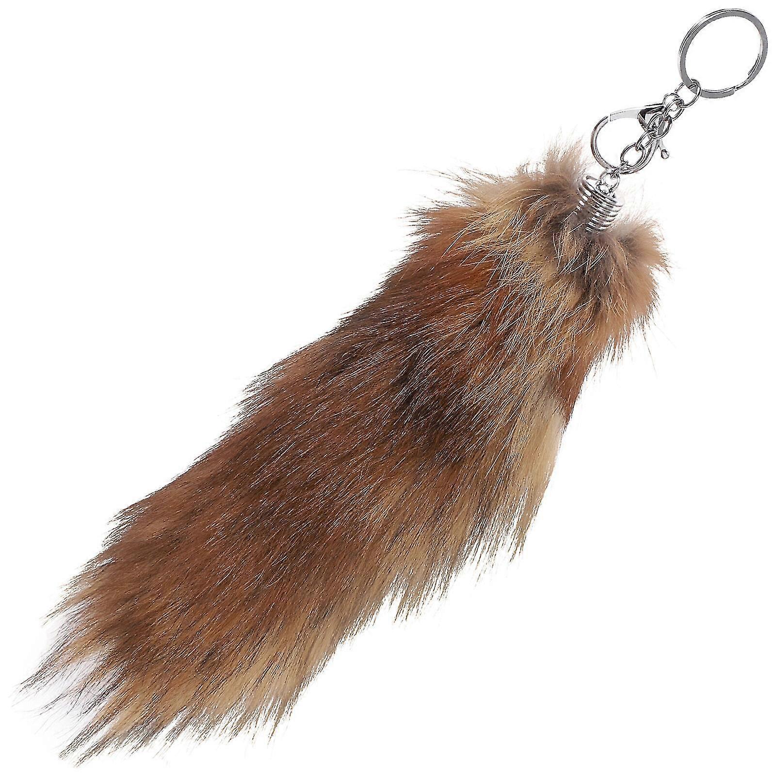 Ornament Gifts Car Key Pendant Pompoms Keyrings Rabbit Faux Fur ...