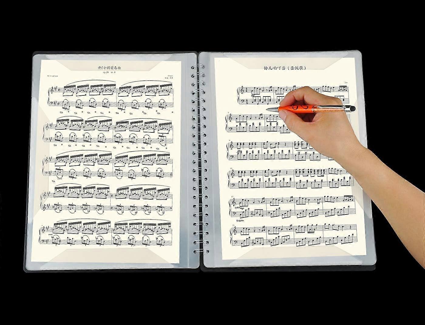 Music sheet filing folder - folder in A4 letter size, double-sided ...