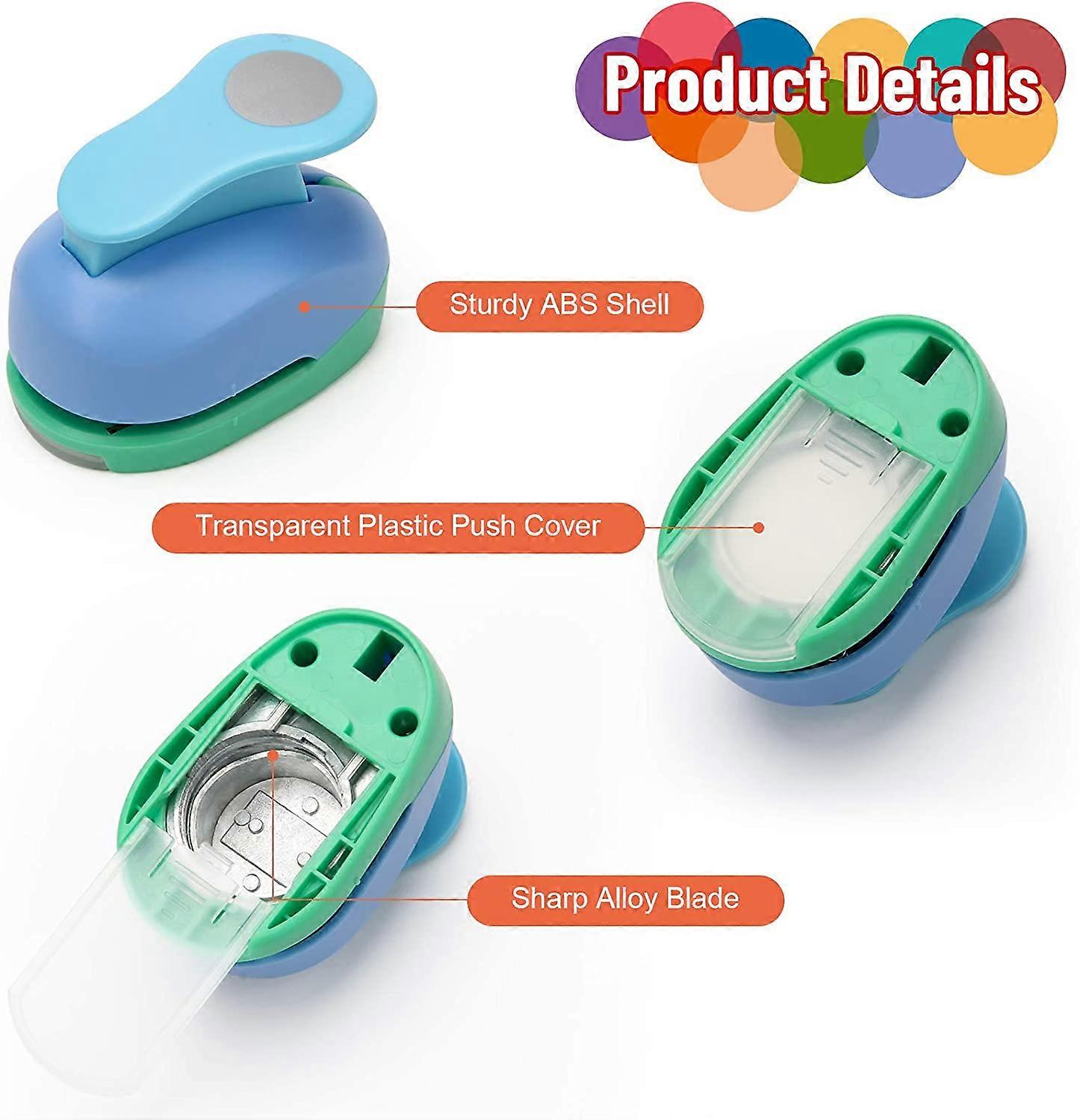 5 Pcs Circle Punch Set, Handmade Scrapbook Paper Puncher Different Size ...