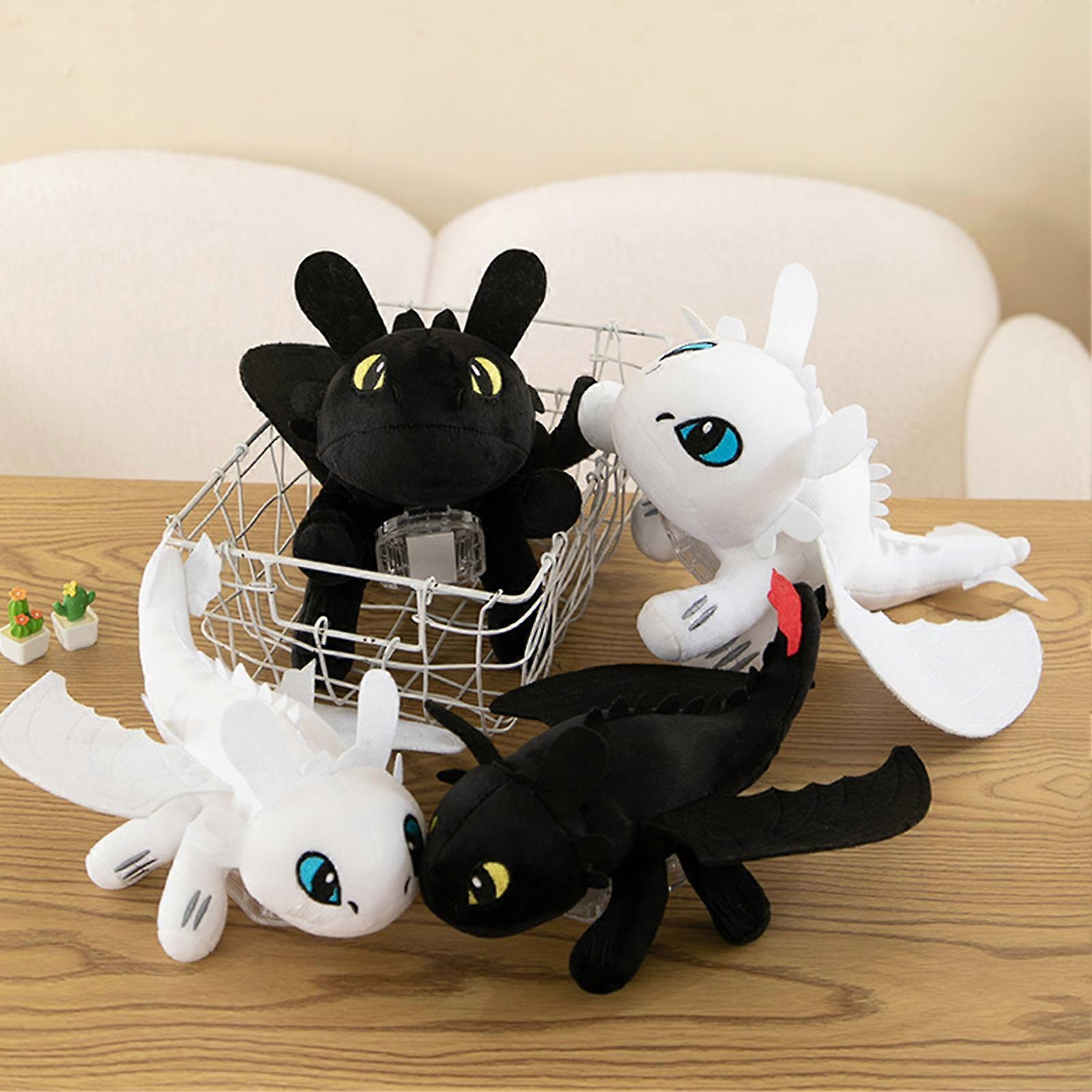Dragon Plush Toy with Movable Wings Flying Toothless Motorcycle Sunroof ...