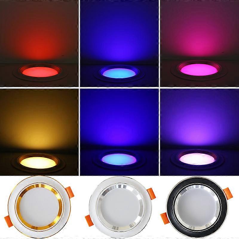 1~10pcs LED Downlight 220V Spot Three colors dimming 5W Recessed in LED ...