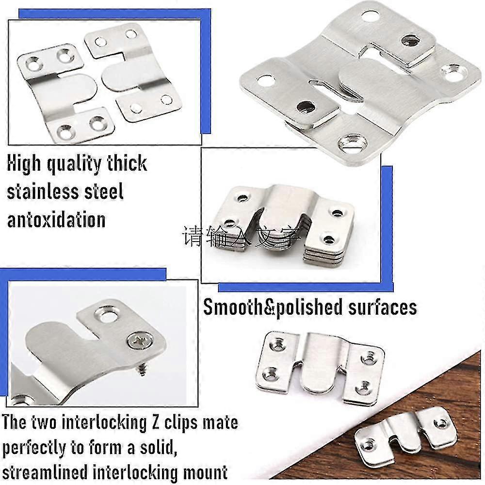 10pcs Flush Mount Bracket Concealed Mount Bracket Interlocking Hang ...