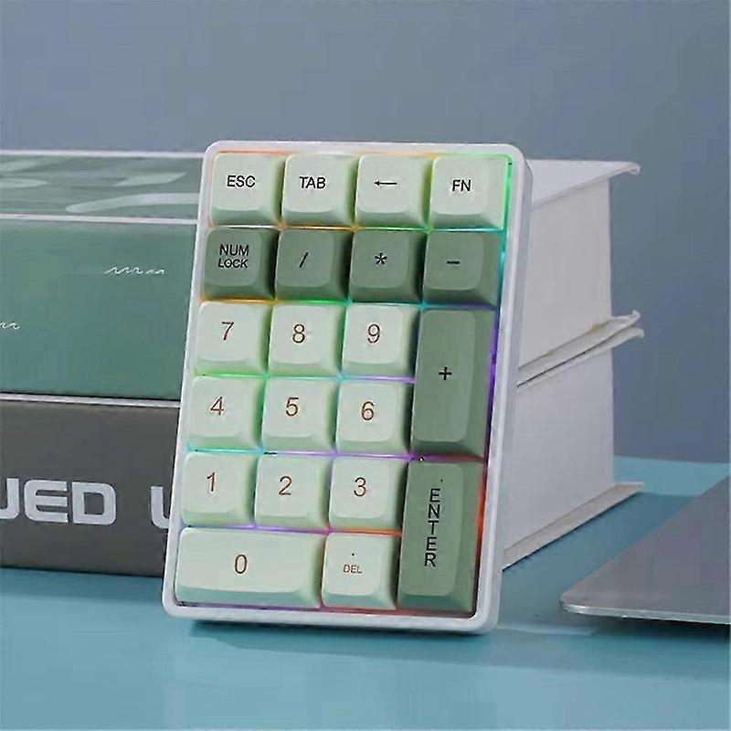 21keys Mini Keyboard 2.4g Wireless Number Pad Mechanical Numeric Keypad ...