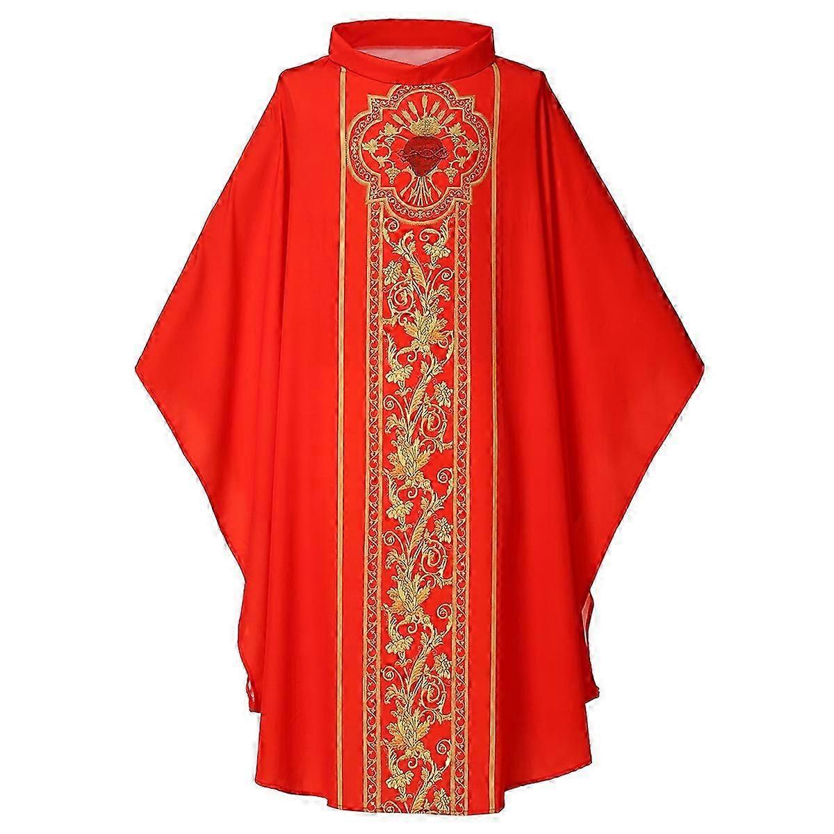 Celebrants Chasuble Mass Vestments Robe Priest Cosplay Costume | Fruugo UK