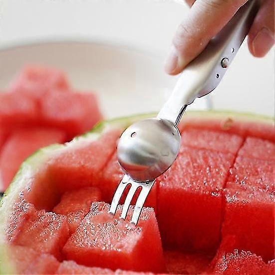 Stainless Steel Slicing Slicer Fork 3-In-1 Multifunction Fruit Summer ...
