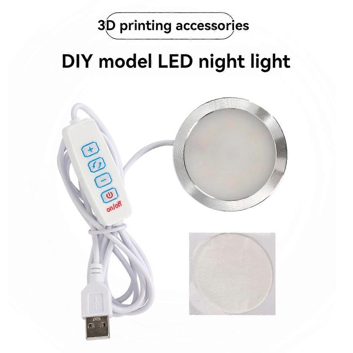 3D Printing Model LED Light LED Spotlight 5V Ultra-Thin Night Light USB ...