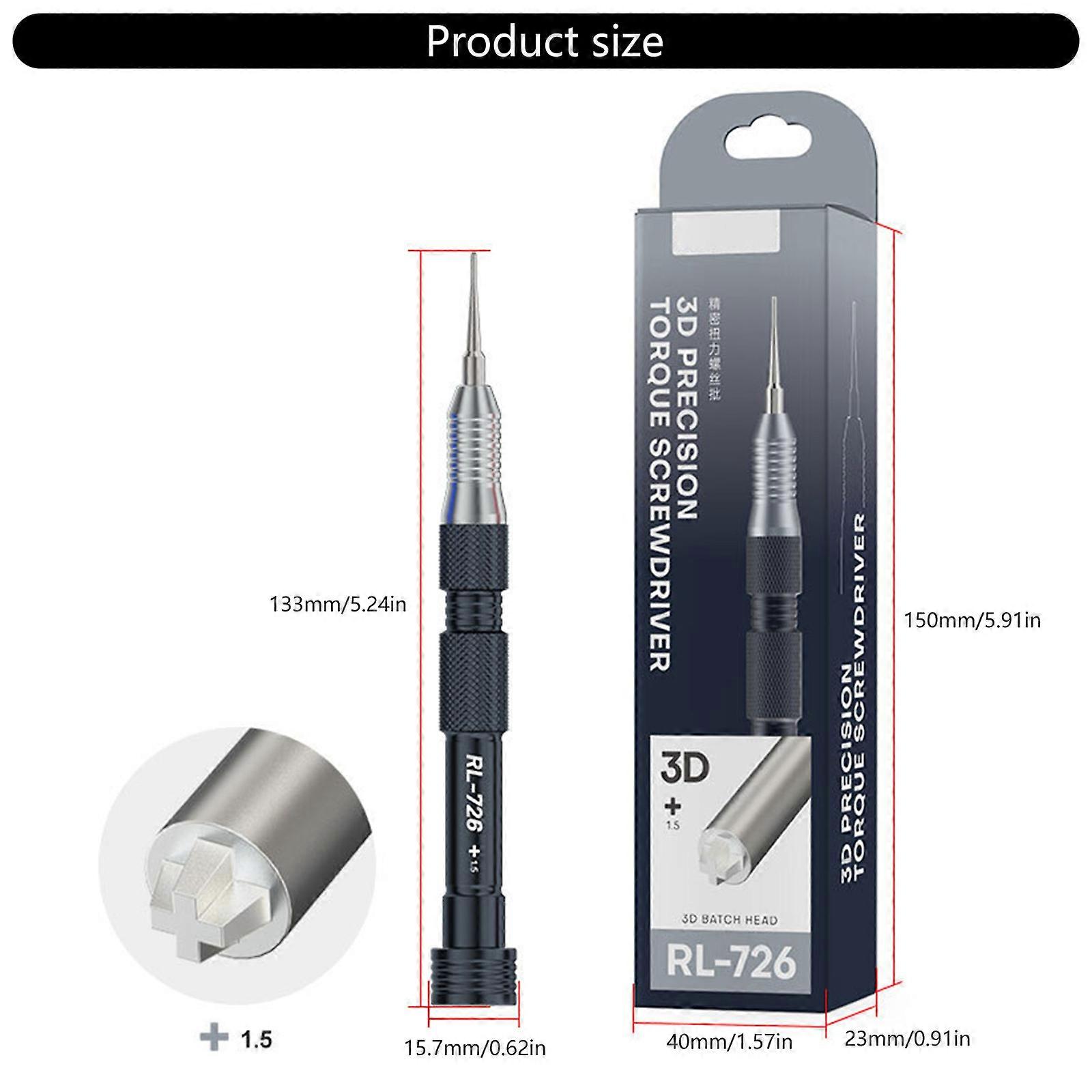 3D Torque Screwdriver with Anti Slip Handle & Strong Magnet Screwdriver ...