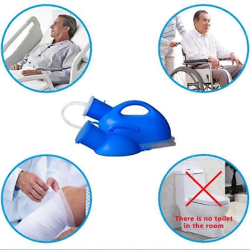 Men's Urinal with Hand-held Portable Urine Cup 2000 ml Large Capacity ...