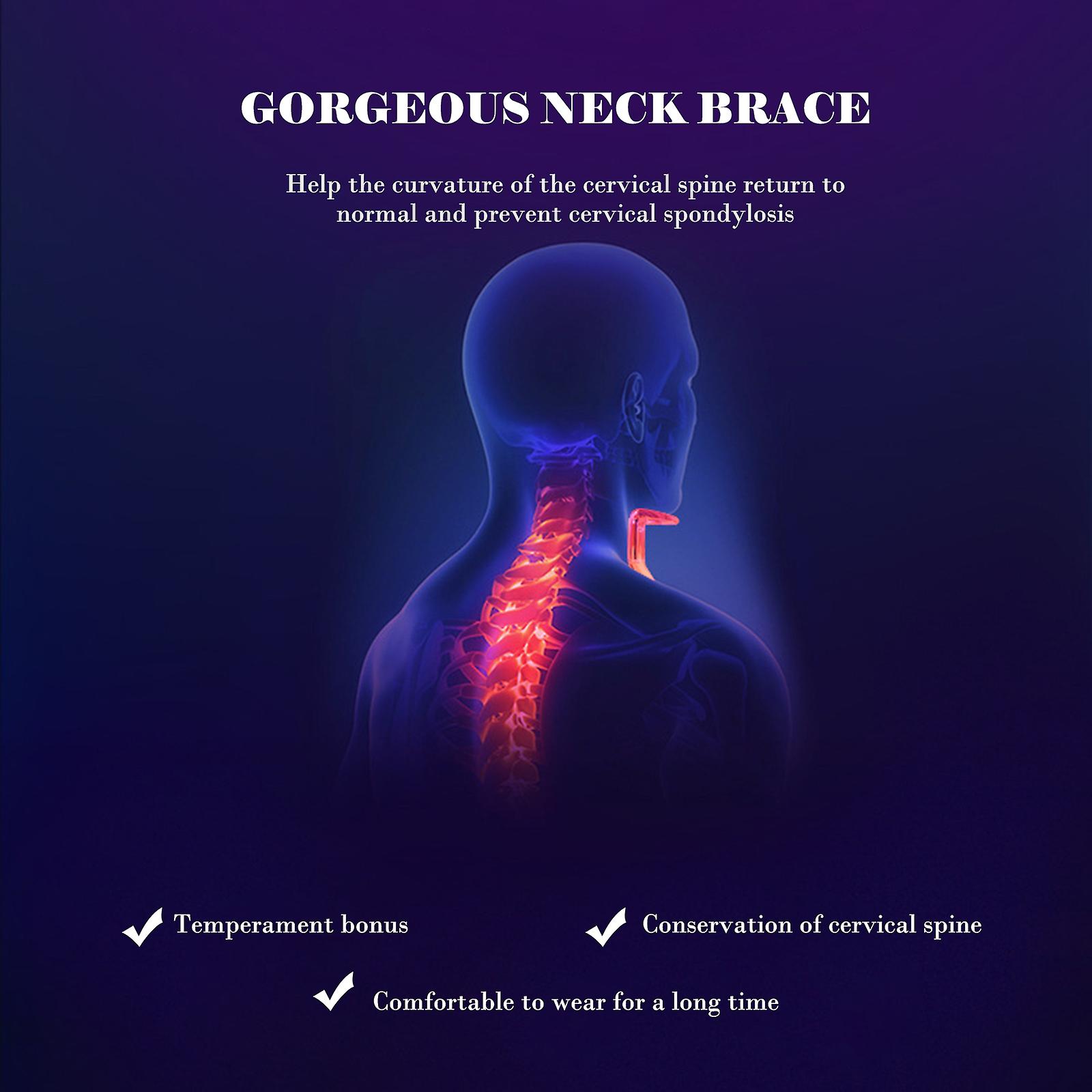 Neck Support Brace Adjustable Cervical Traction Device For Neck Pain ...