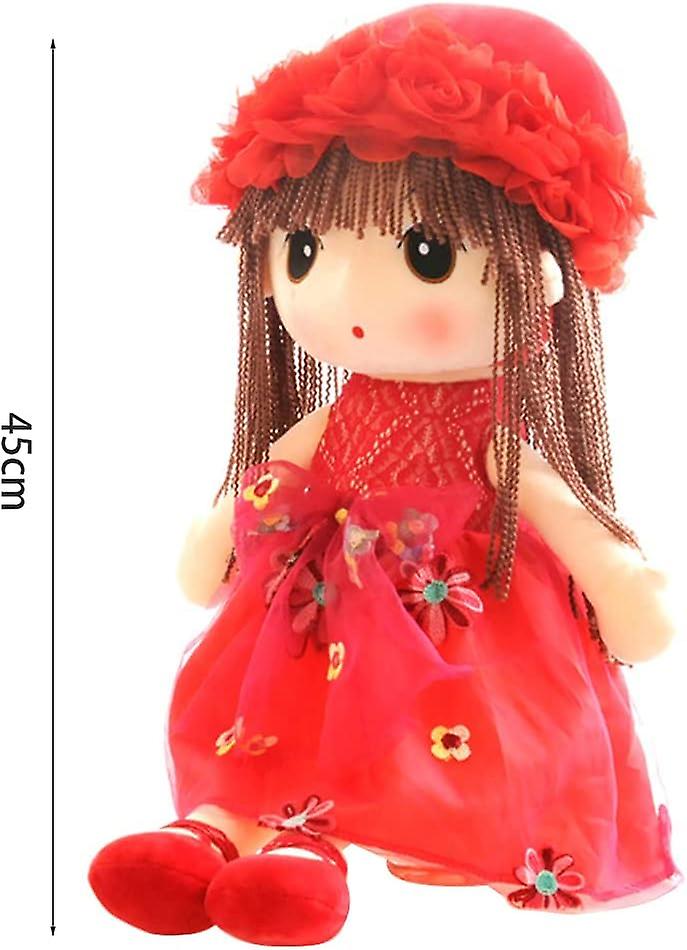 Mjuka trasdockor, trasdockor, babydockor, dockor med hår, 45 cm, vackra ...