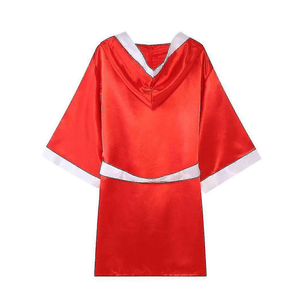 Unisex Belt Competition Training Boxing Robe Kickboxing Gown Uniform ...