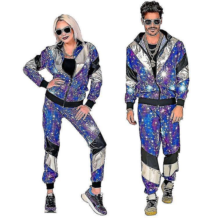 80s/90s Tracksuit Costume Unisex, 80s Retro Shell Hip Hop Costume ...
