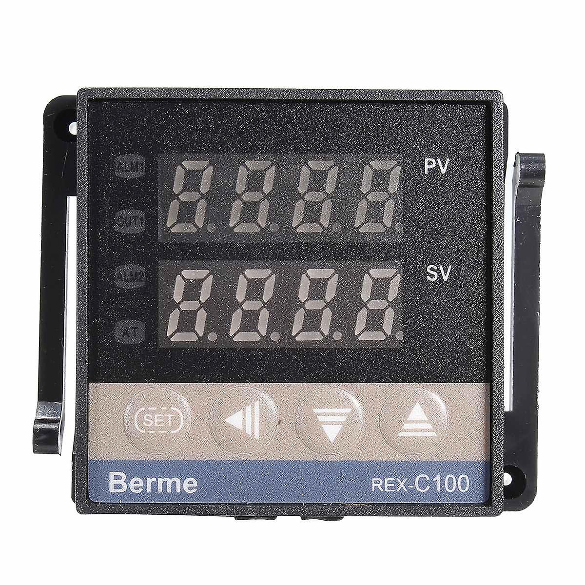 Rex-c100 intelligent digital temperature controller kit alarm 110-240v 0-1300 degree digital pid ...