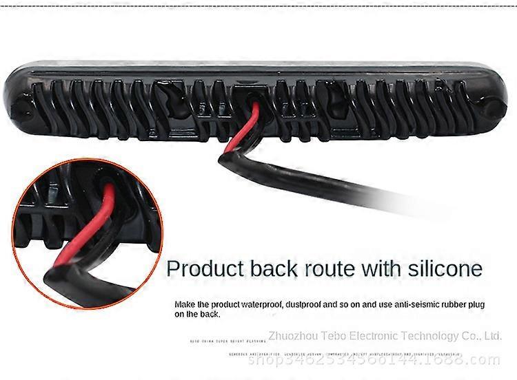 2PCS DRL LED Daytime Running Light Double Color light White/Amber ...