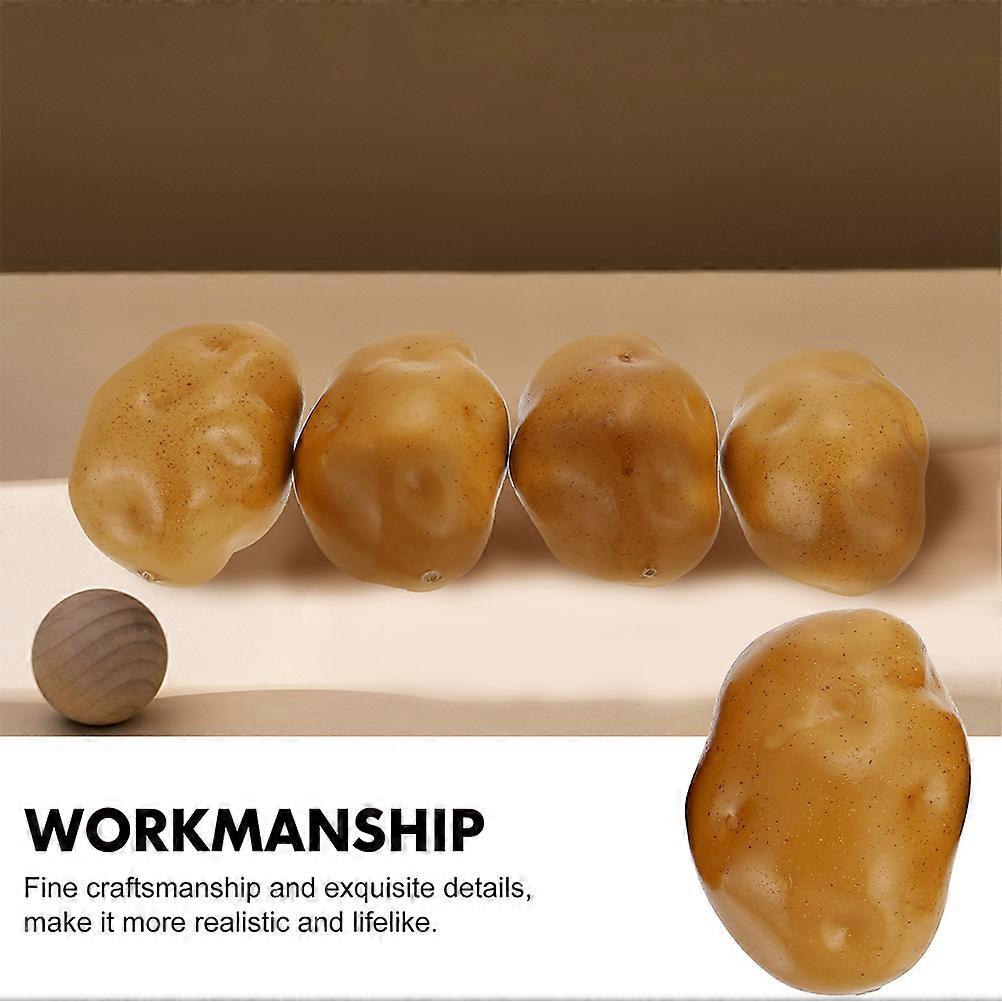 6Pcs Foam Potato Model Simulated Potato Vegetable Model Artificial ...