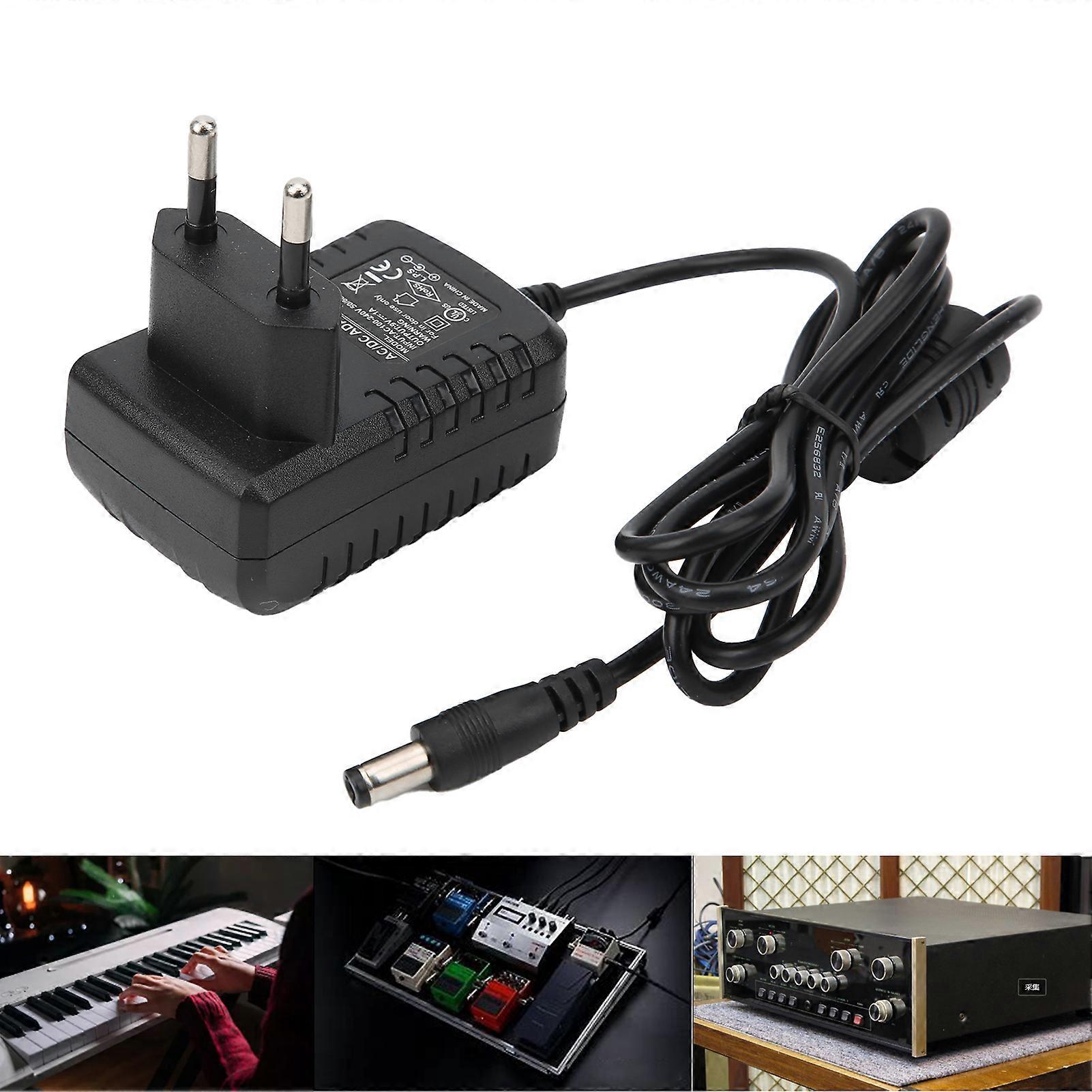 Effect Pedal Power Supply Adapter 9V 1A for Electric Guitar Organ ...