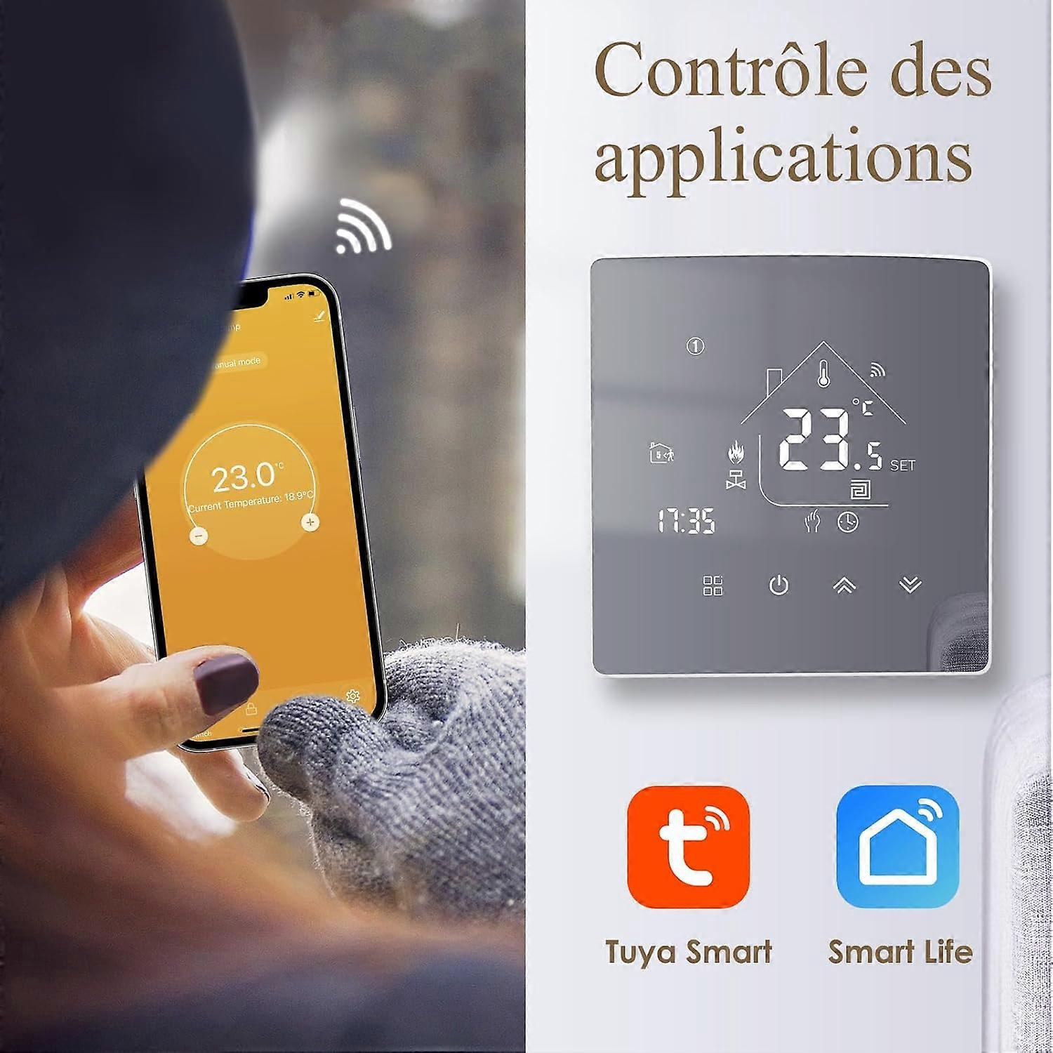 Tuya Smart Thermostat Heating Thermostat Room Thermostat WiFi ...