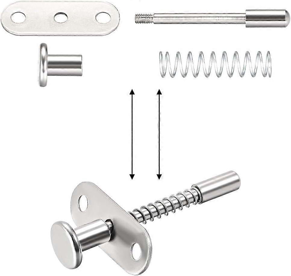 Plunger Latches Spring-loaded Stainless Steel Spring 60mm-70mm Total ...