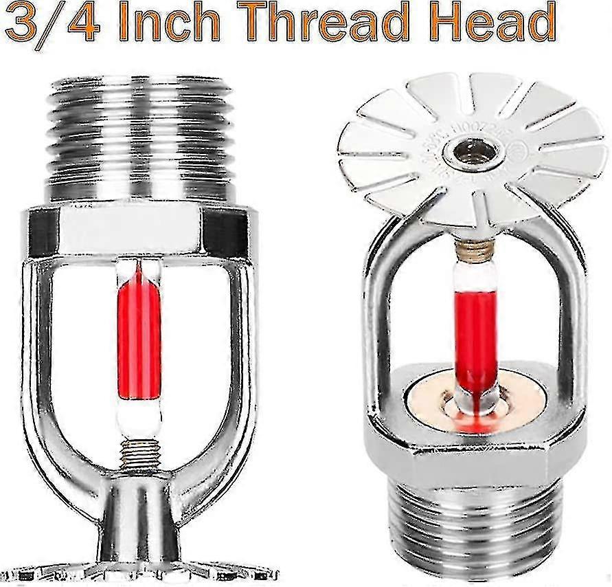5pc Fire Sprinkler Head 3/4 Inch Pendent Type 155 Water Spray Down 68 ...